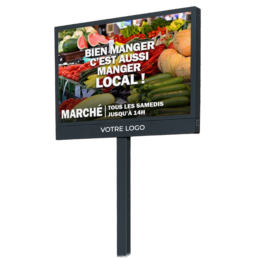 Panneau LED Slim Paysage - Haute Définition | Display Media