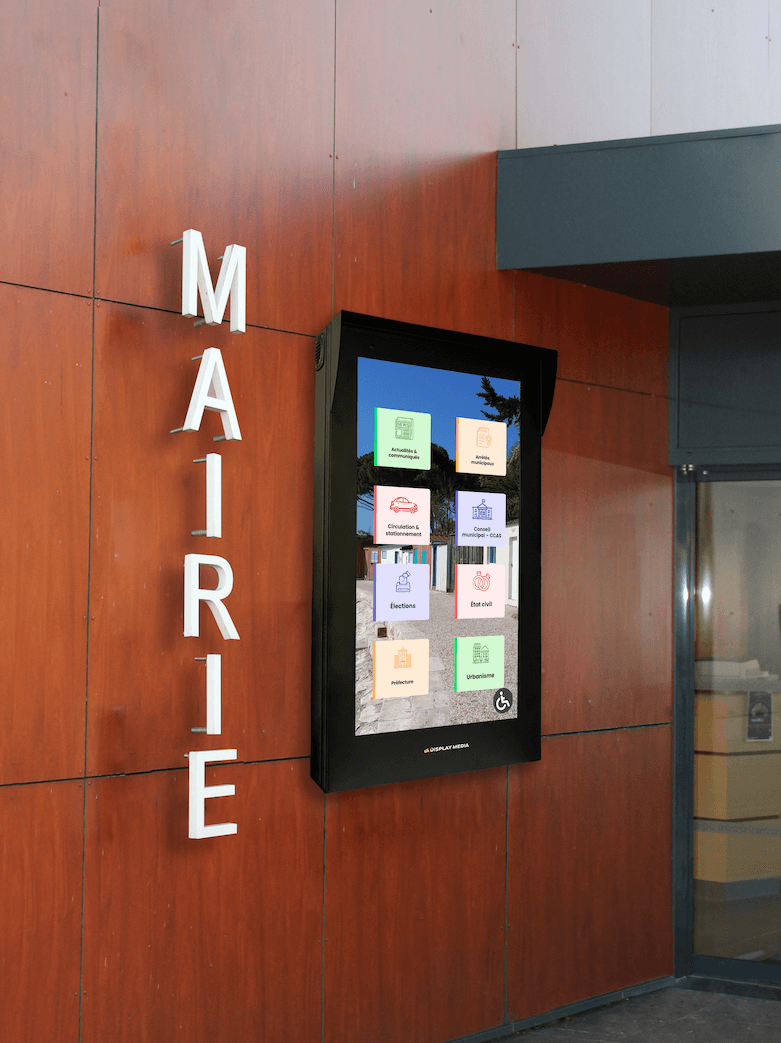 Borne Tactile Mairie, Panneaux LED, Totems Numériques | Display Media